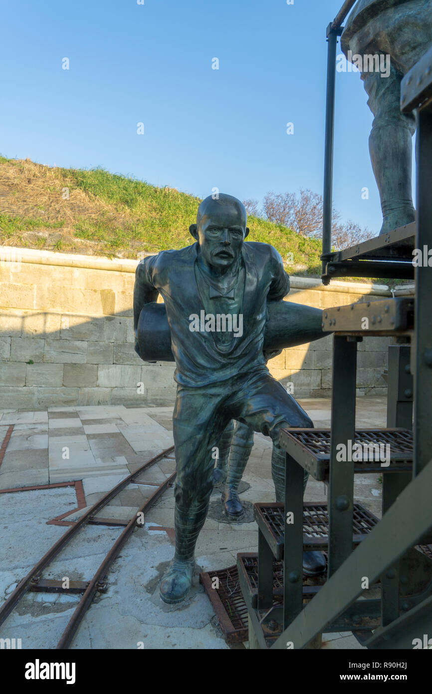 Rumeli Mecidiye emplacement fort (Turkish Tabya) in Eceabat, Canakkale ...