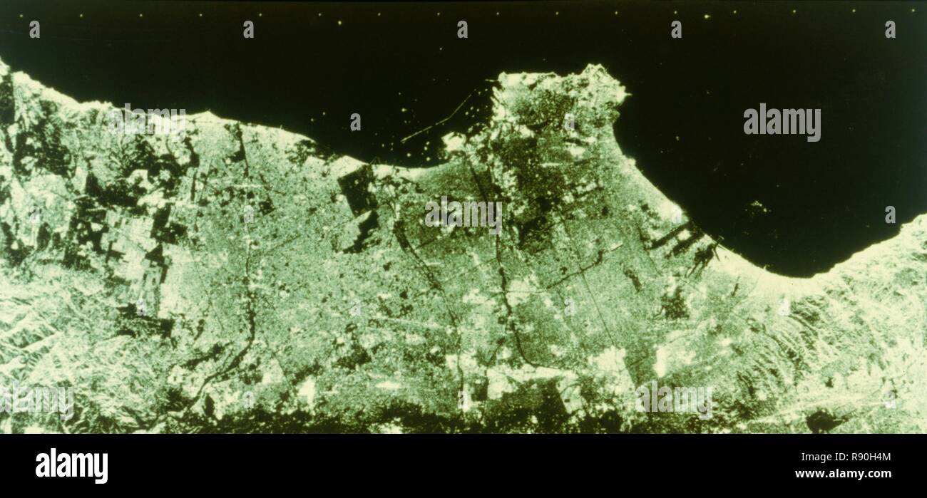 Earth from space - radar image of Los Angeles, USA, second Space ...