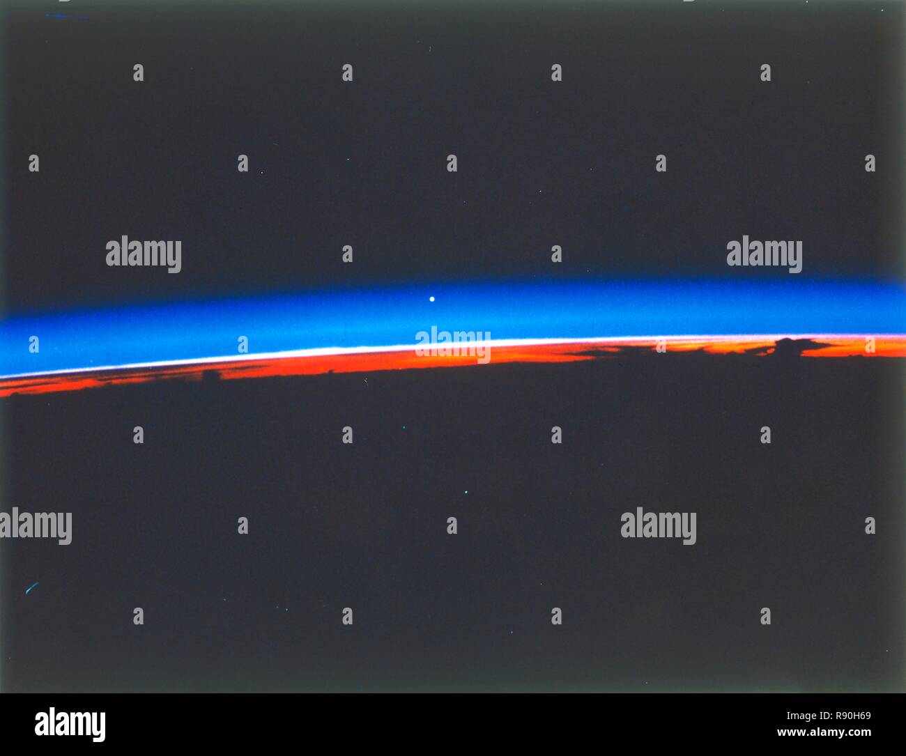 Earth with Venus rising, c1980s. Creator: NASA Stock Photo - Alamy
