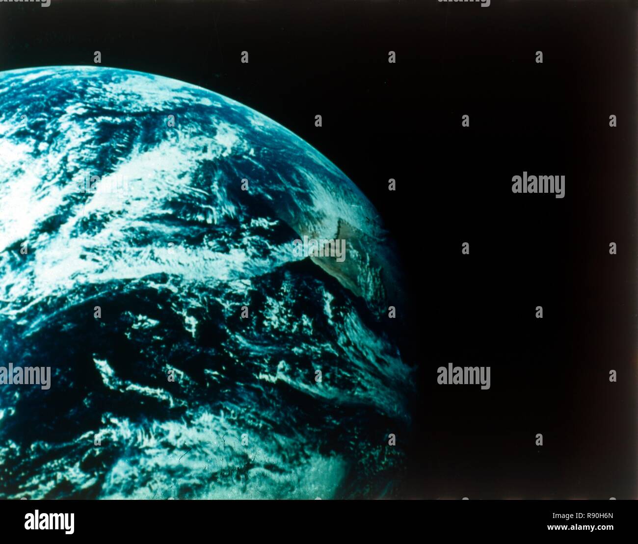 Earth from space, Apollo II mission, July 1969. Creator: NASA Stock ...