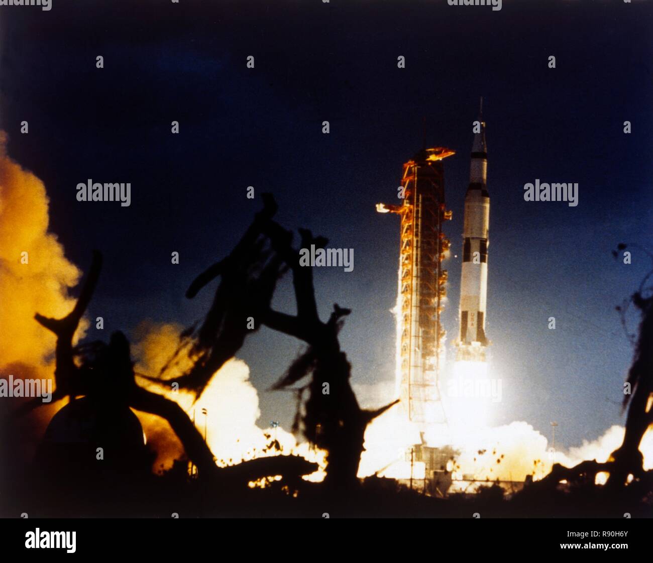 Launch of Saturn V rocket, Kennedy Space Center, Merritt Island ...