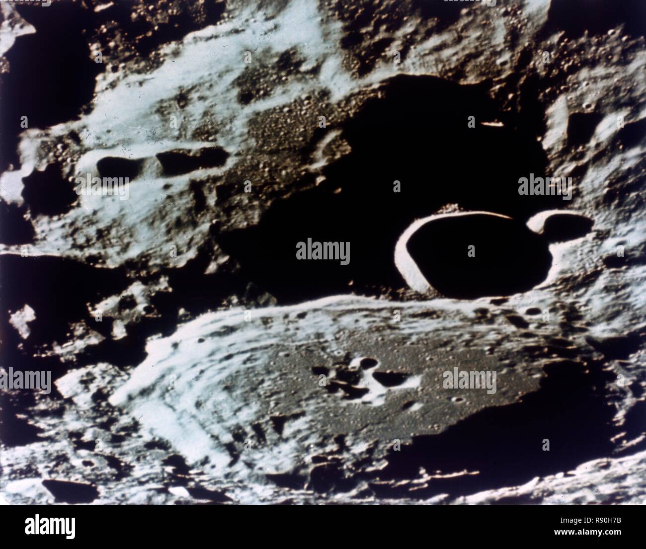 Photograph of moon craters hi-res stock photography and images - Alamy