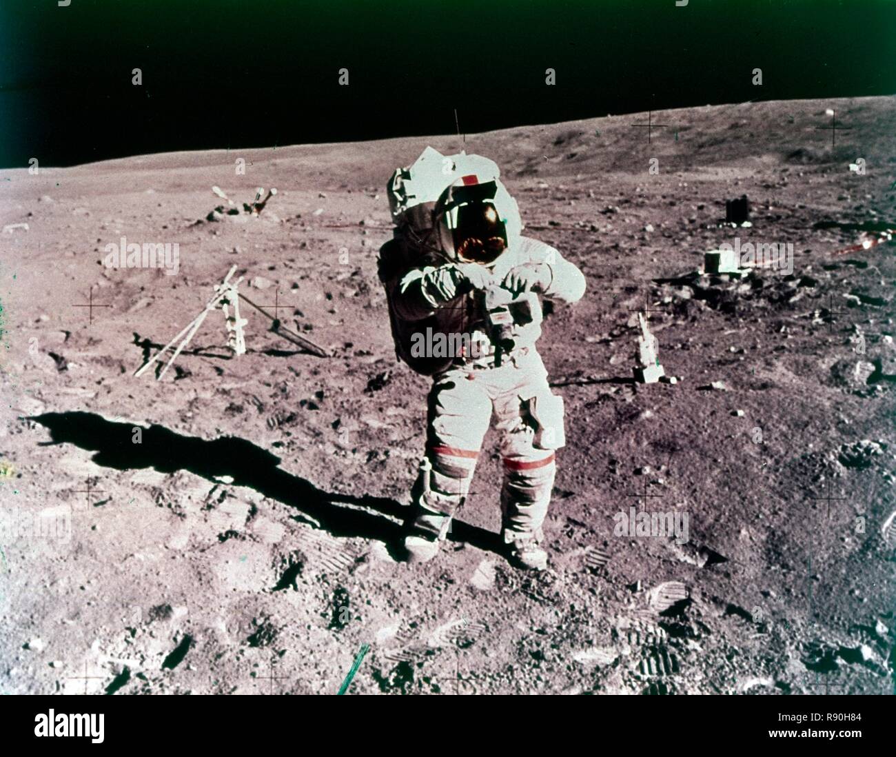 Astronaut John Young on the lunar surface, Apollo 16 mission, April ...