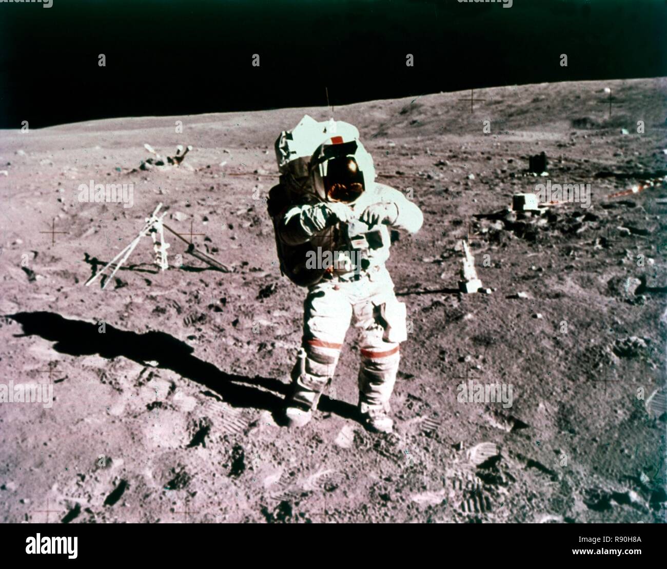Astronaut John Young on the lunar surface, Apollo 16 mission, 21 April ...