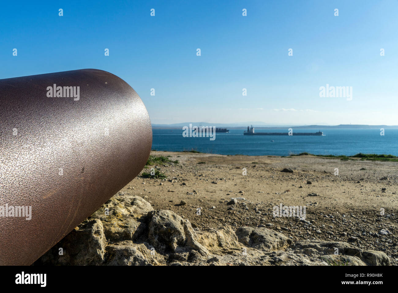 Rumeli Mecidiye emplacement fort (Turkish Tabya) in Eceabat, Canakkale ...