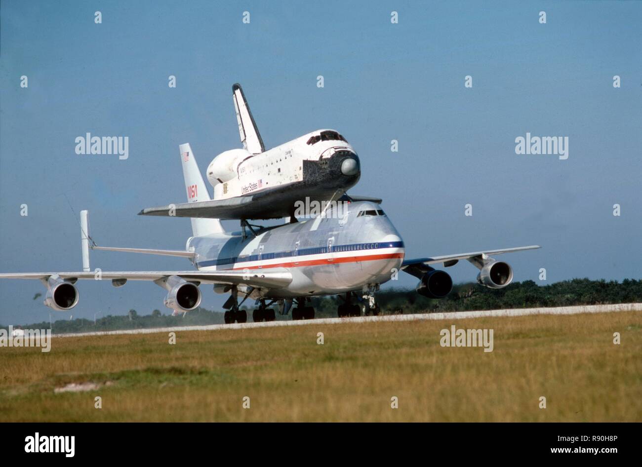 Space Shuttle atop Boeing 747, Kennedy Space Center, Florida, USA ...