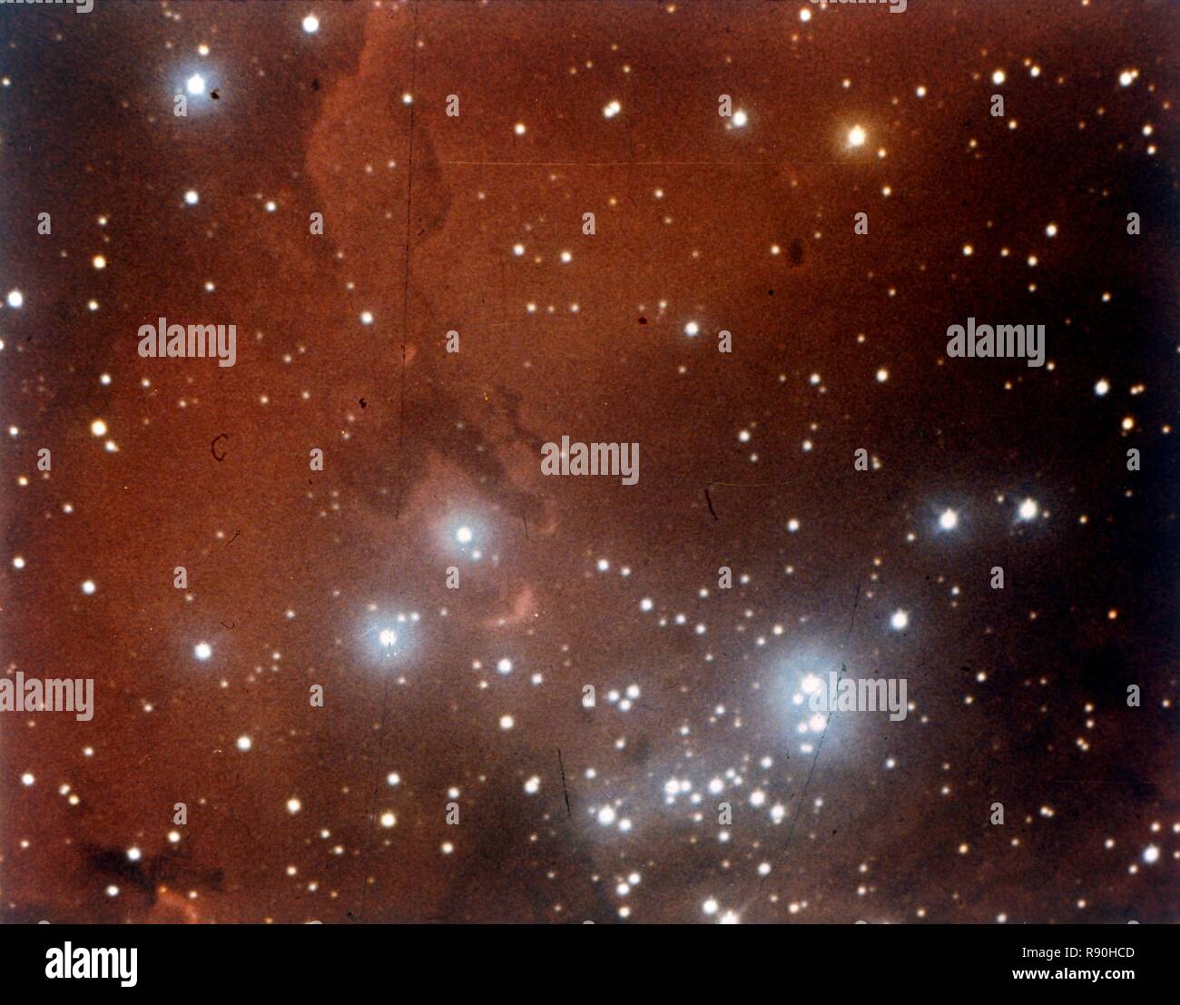 Nebulosity and star cluster in Serpens. Creator: NASA Stock Photo - Alamy