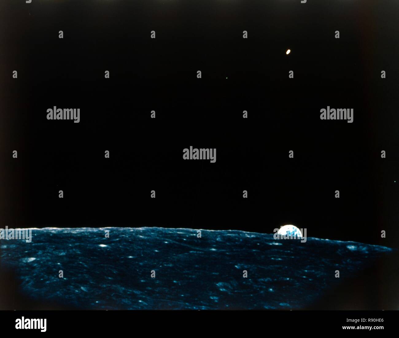 Earth from the Moon. Creator: NASA Stock Photo - Alamy