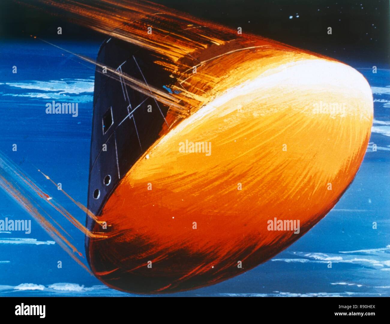Artist s Concept Of Command Module Re entry In 5000 Heat Creator artist-s-concept-of-command-module-re-entry-in-5000-heat-creator
