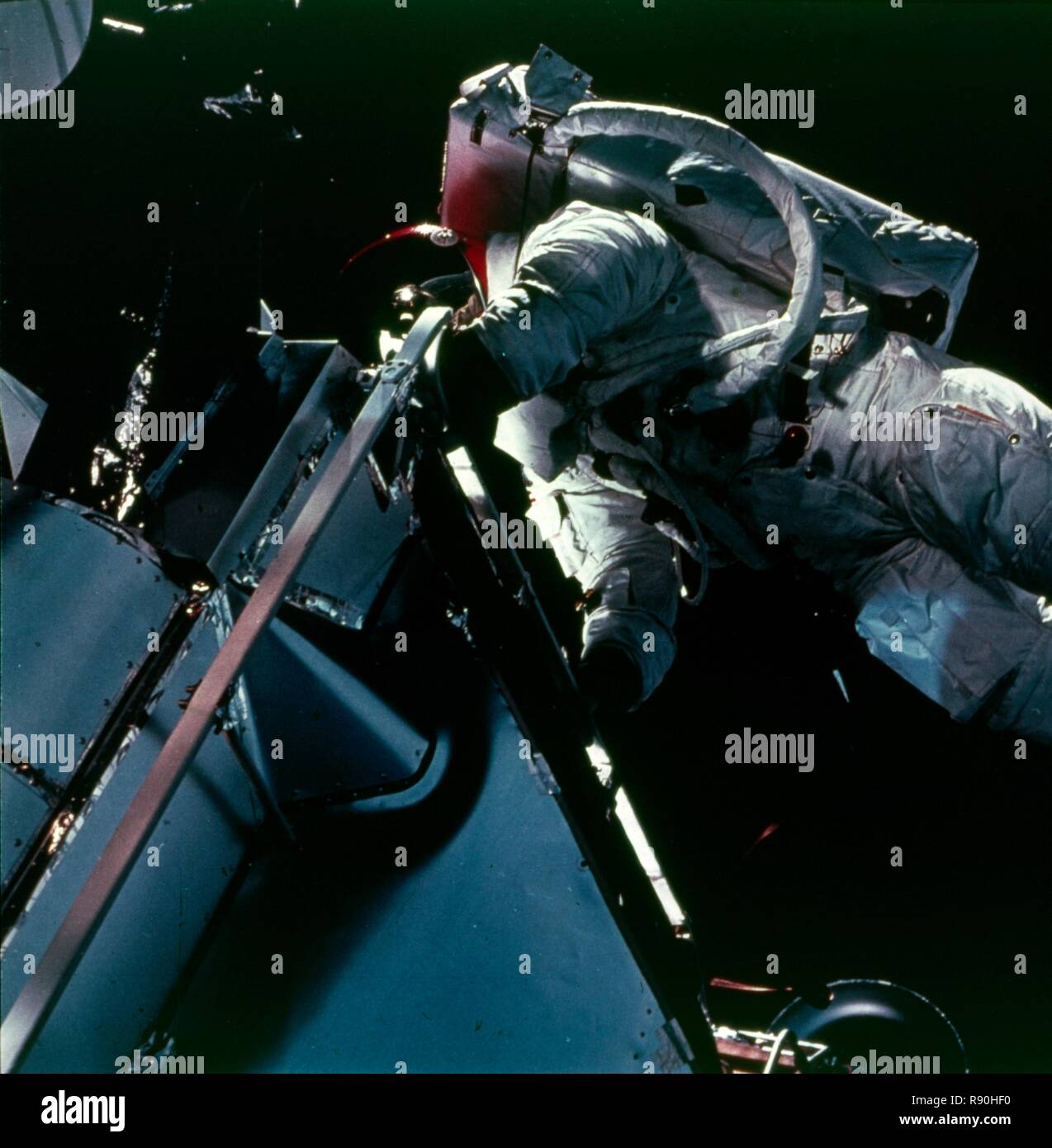 Apollo space walk. Creator: NASA Stock Photo - Alamy