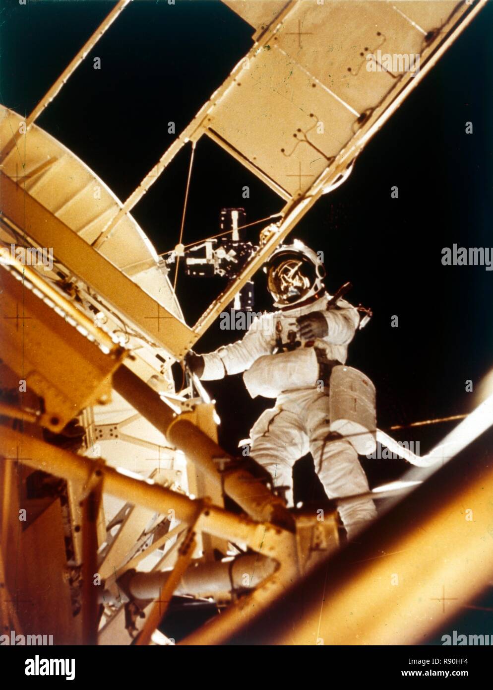 Space Shuttle - spacewalk, 1980s. Creator: NASA Stock Photo - Alamy