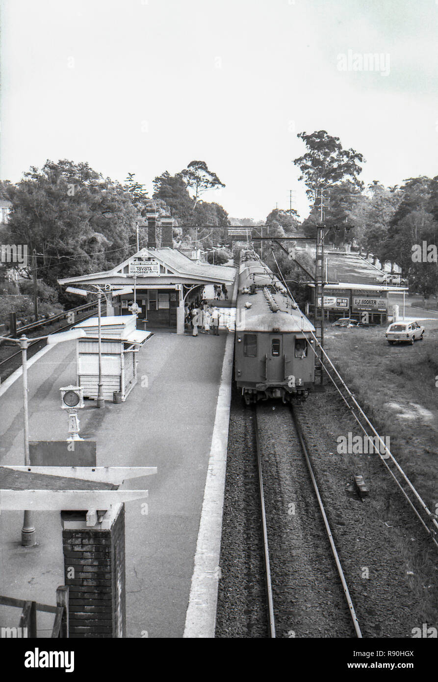 Sydney Australia, March 13th 1977: A single decker "Red Rattler" or ...