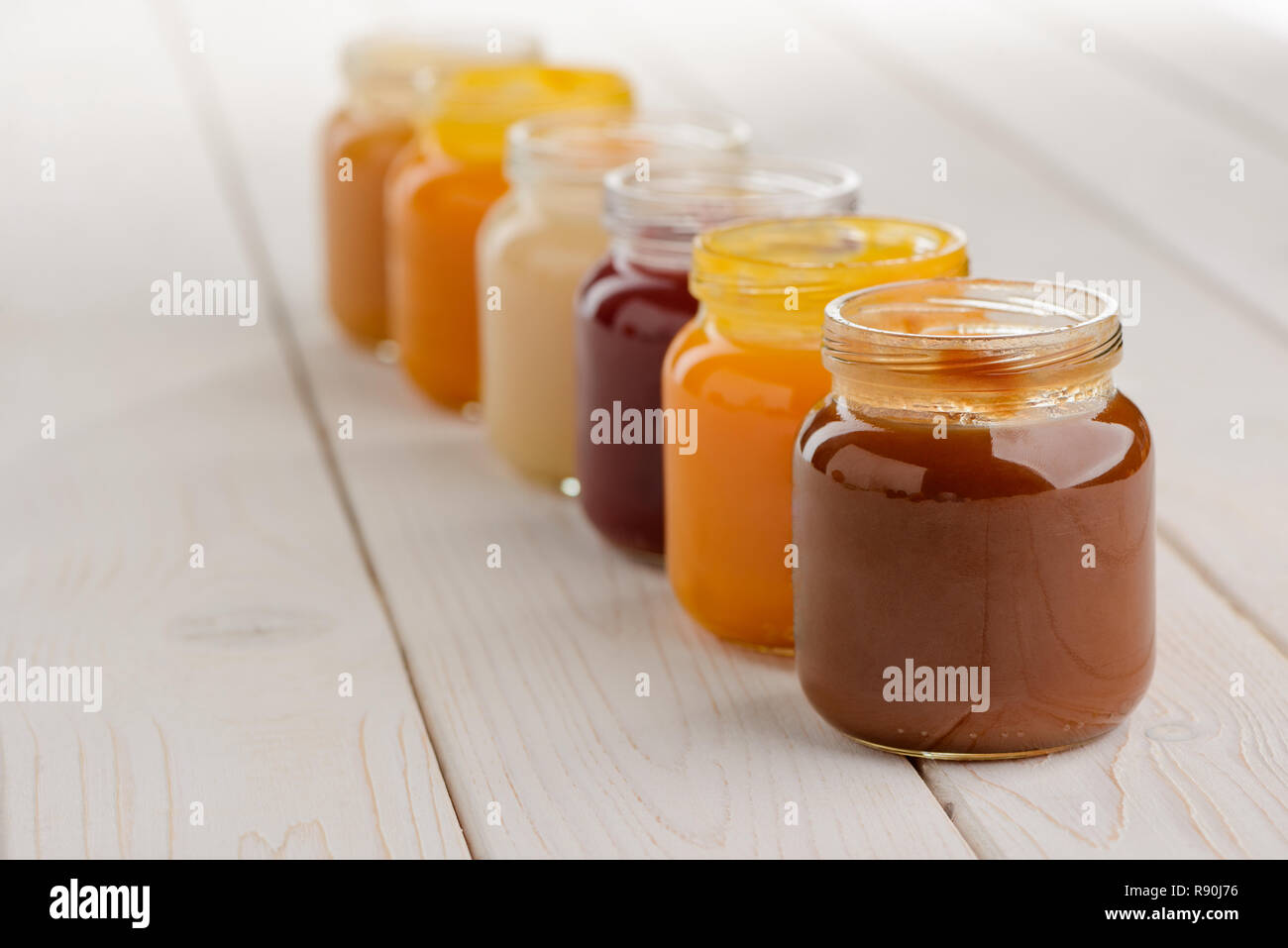 Assortment of homemade baby food Stock Photo - Alamy