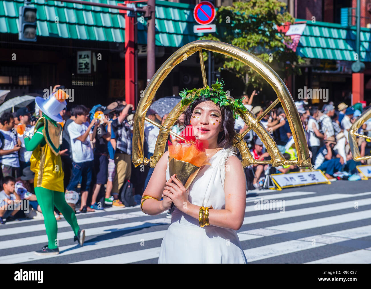 Participants in the Asakusa samba carnival in Tokyo Japan Stock Photo ...