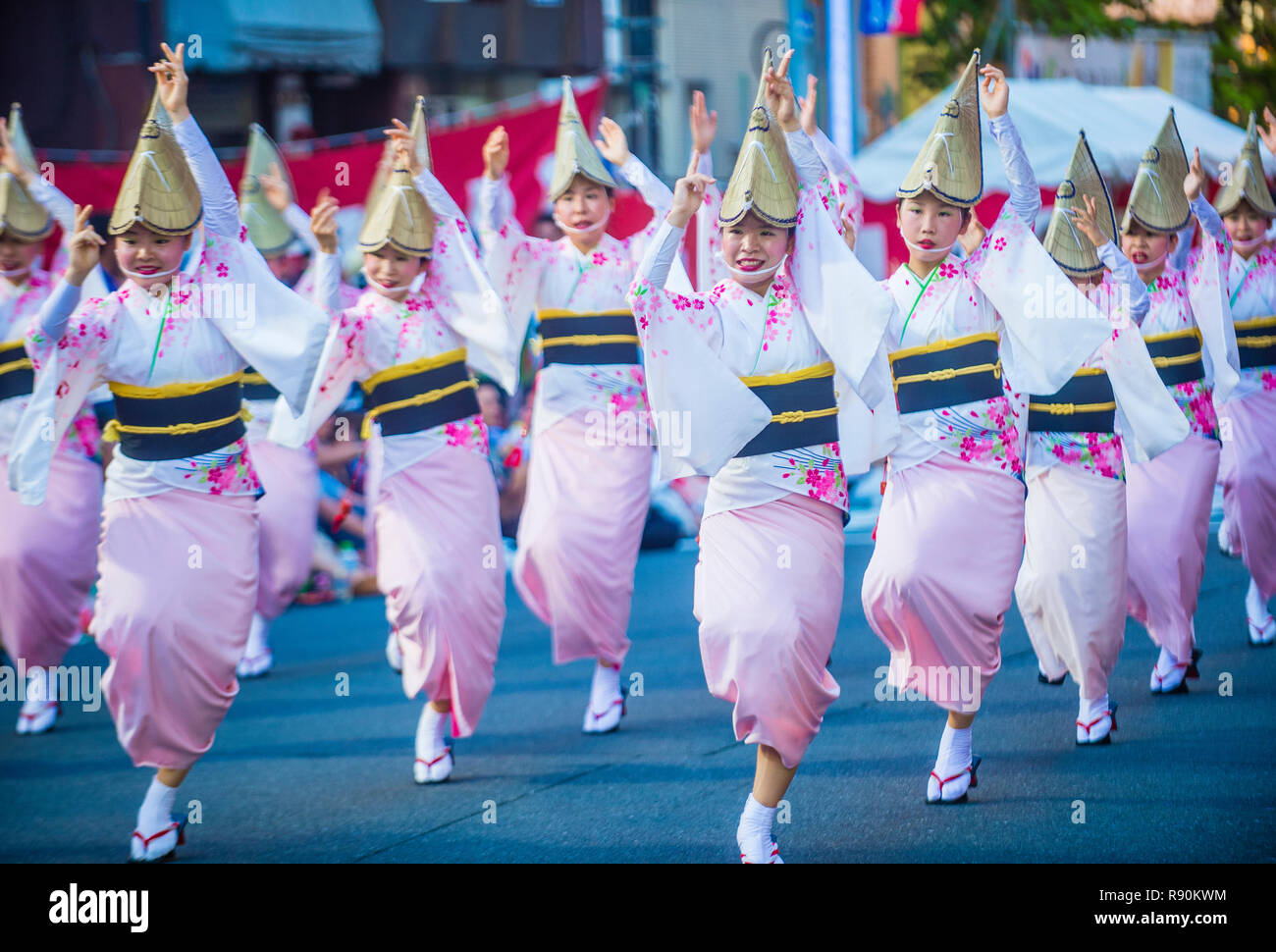 Participants in the Awa Odori festival in Tokyo, Japan Stock Photo - Alamy