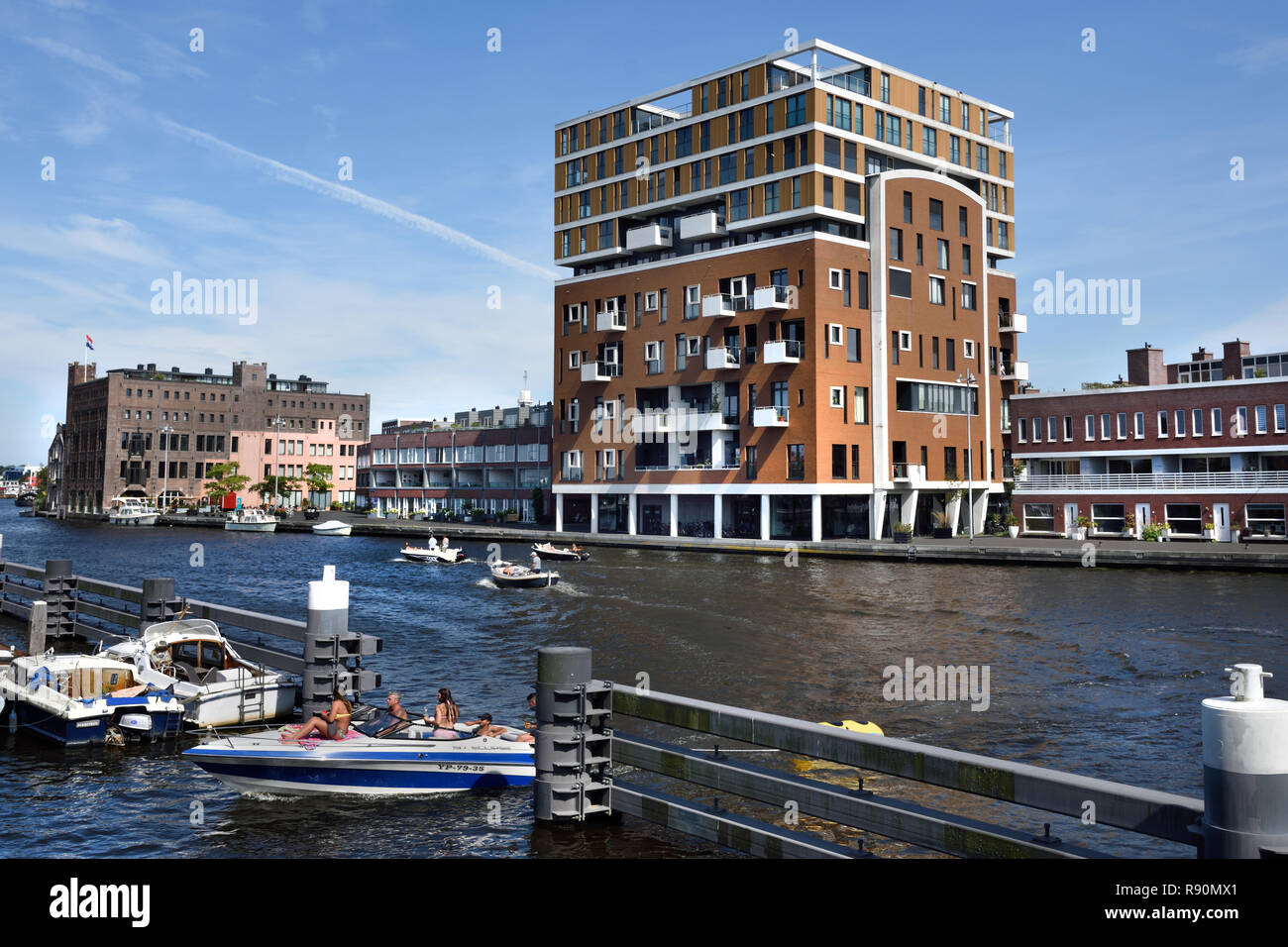 Haarlem Spaarne Netherlands Holland Stock Photo - Alamy