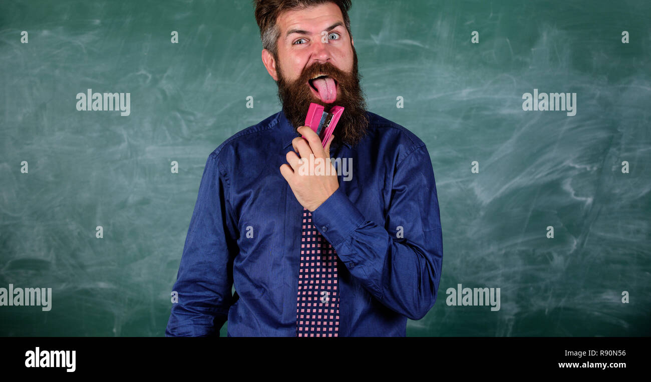 Scruffy teacher hi-res stock photography and images - Alamy