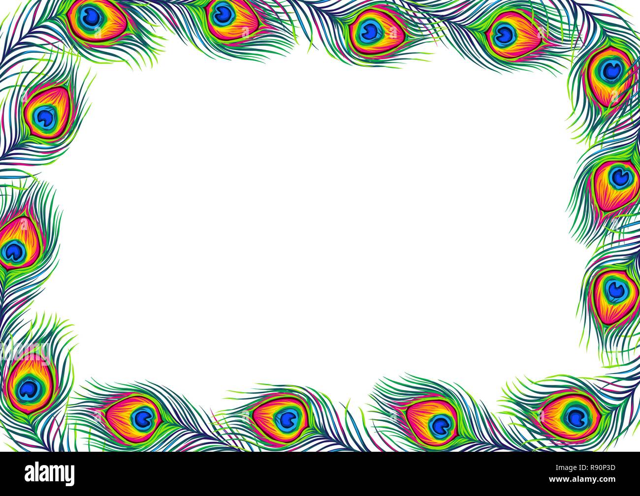 Peacock Feather Frame