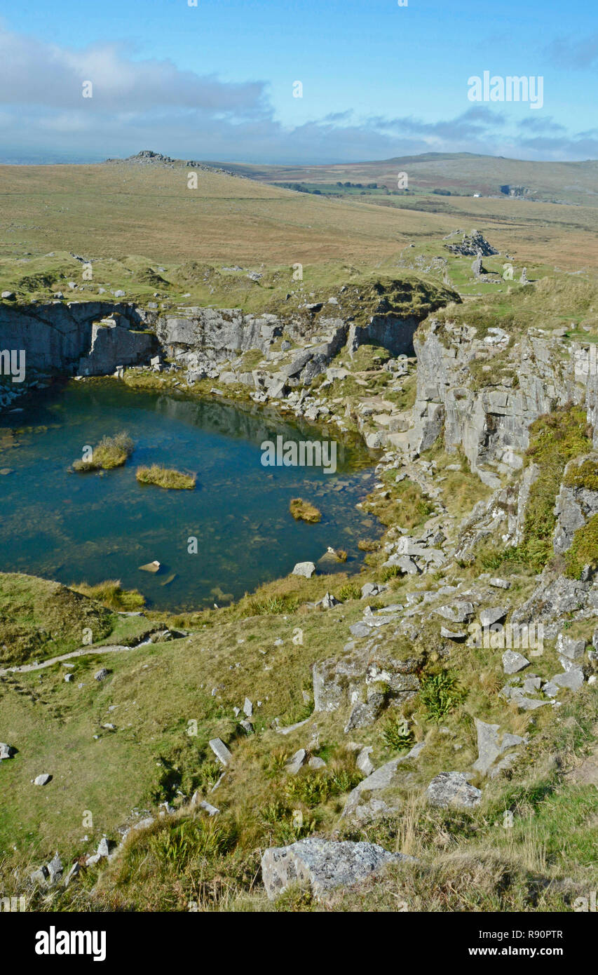 Foggintor quarry dartmoor devon hi-res stock photography and images - Alamy