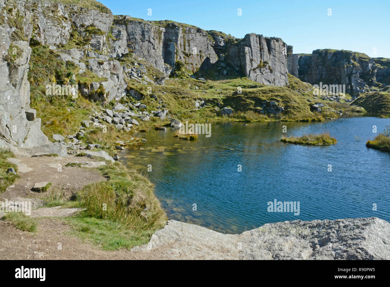 Foggintor quarries, Dartmoor, Devon Stock Photo - Alamy