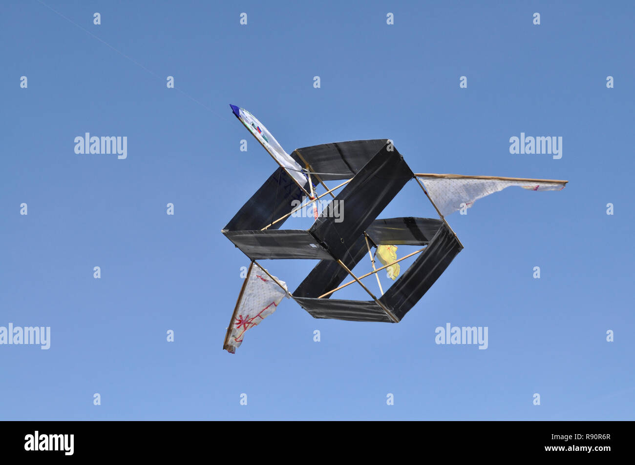 Kovrov, Russia. 28 March 2010. Kite is similar to the model of a ...