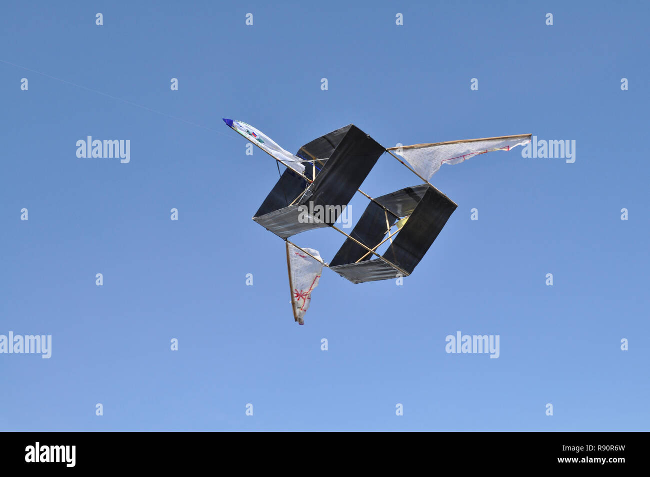 Kovrov, Russia. 28 March 2010. Kite is similar to the model of a ...