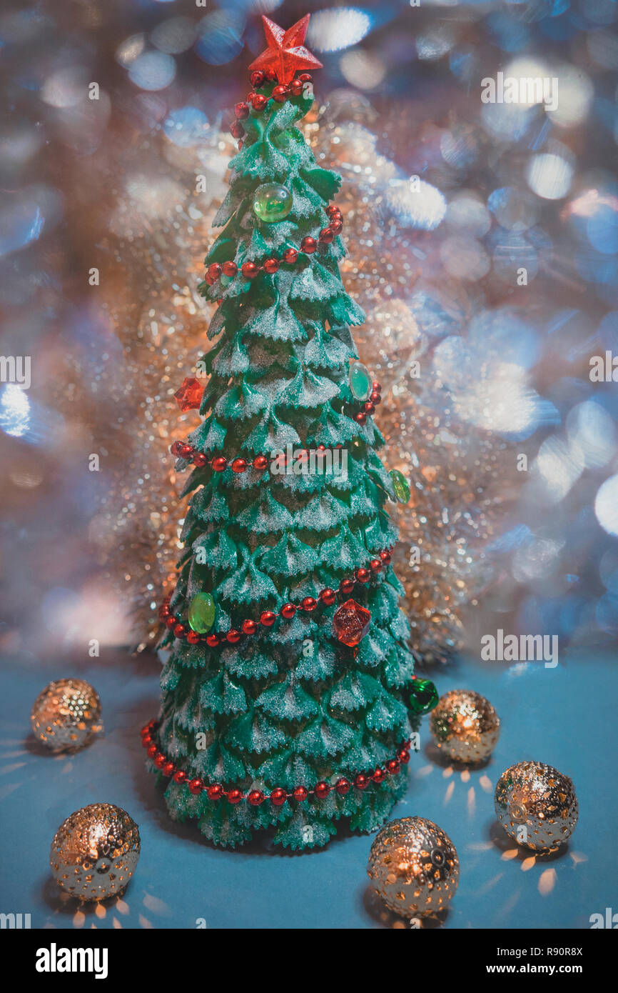 Christmas tree from pasta hi-res stock photography and images - Alamy