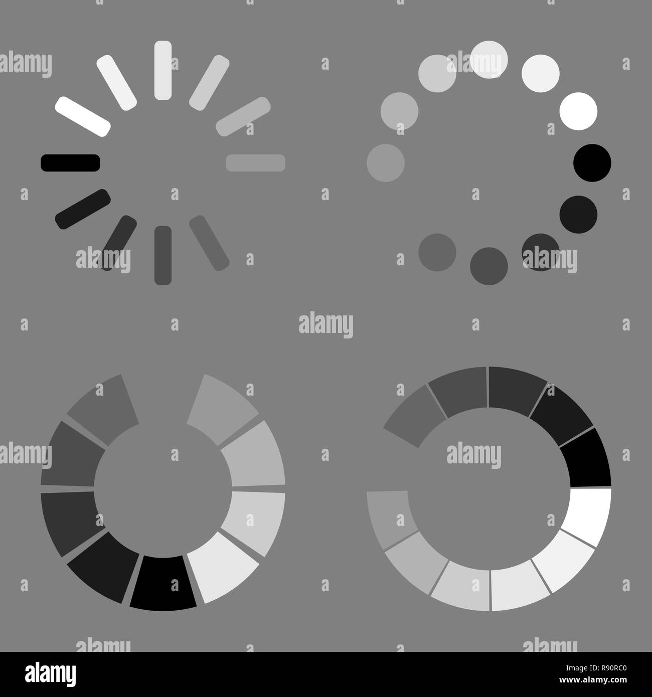 Loading circle icon. Vector illustration, flat design Stock Vector ...