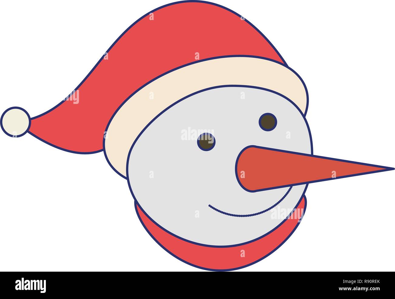 Snowman face cartoon Stock Vector Image & Art - Alamy