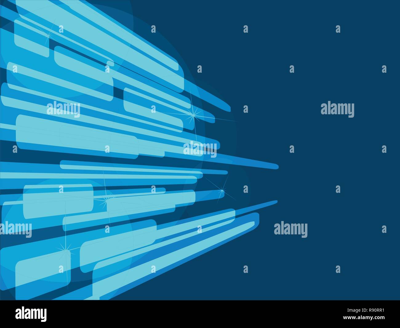 Lightning futuristic shapes on blue vector background. Corporate cover ...