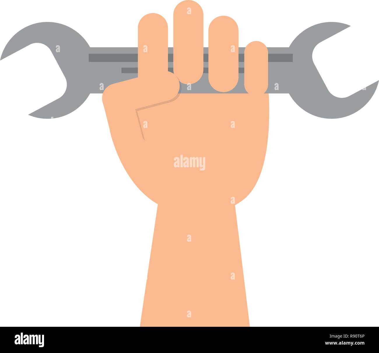 Hand with tool Stock Vector Image & Art - Alamy