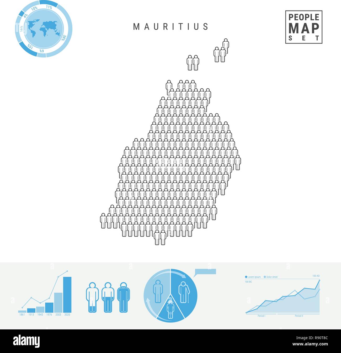 Mauritius graph Stock Vector Images - Alamy