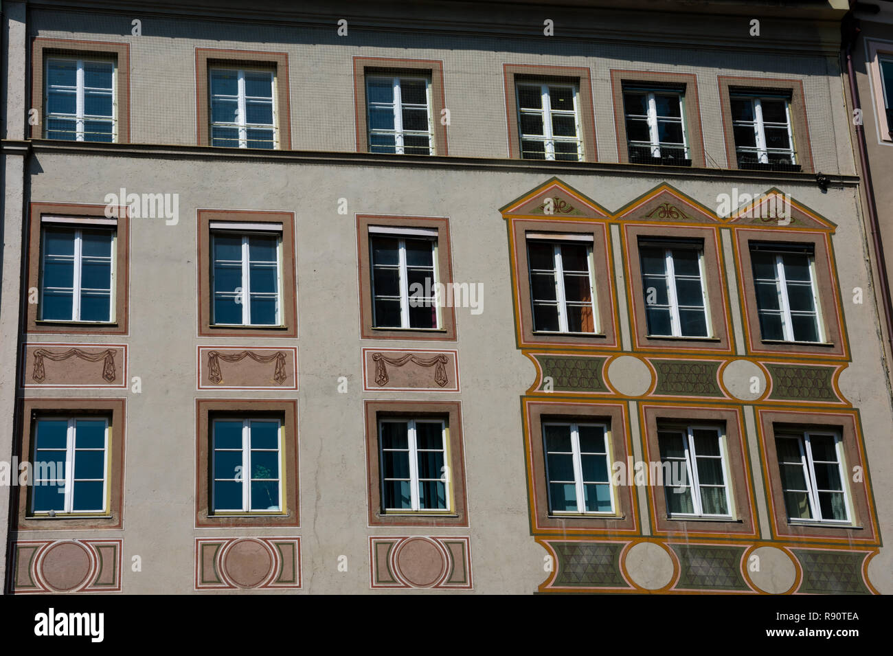 Old building painted facade. Munich, Germany Stock Photo - Alamy