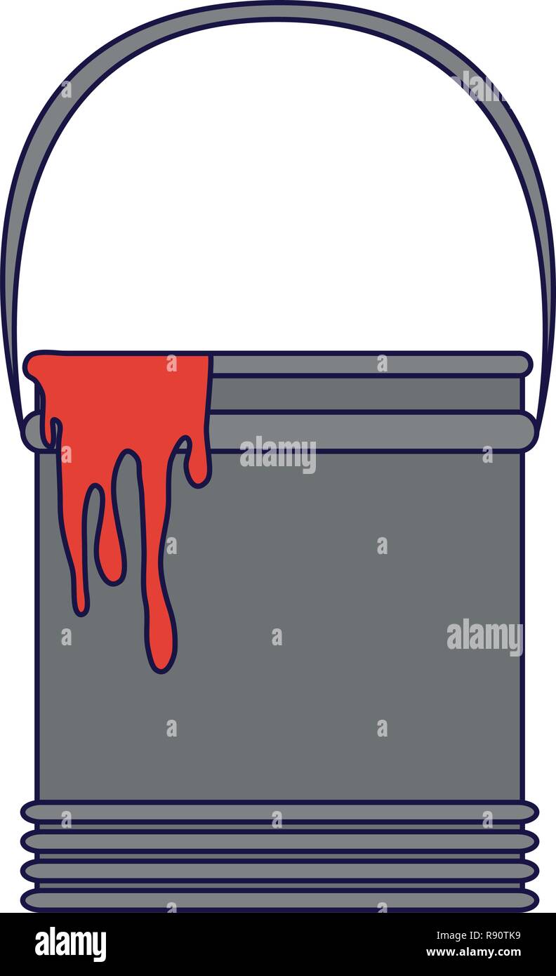 Paint bucket isolated Stock Vector Image & Art - Alamy