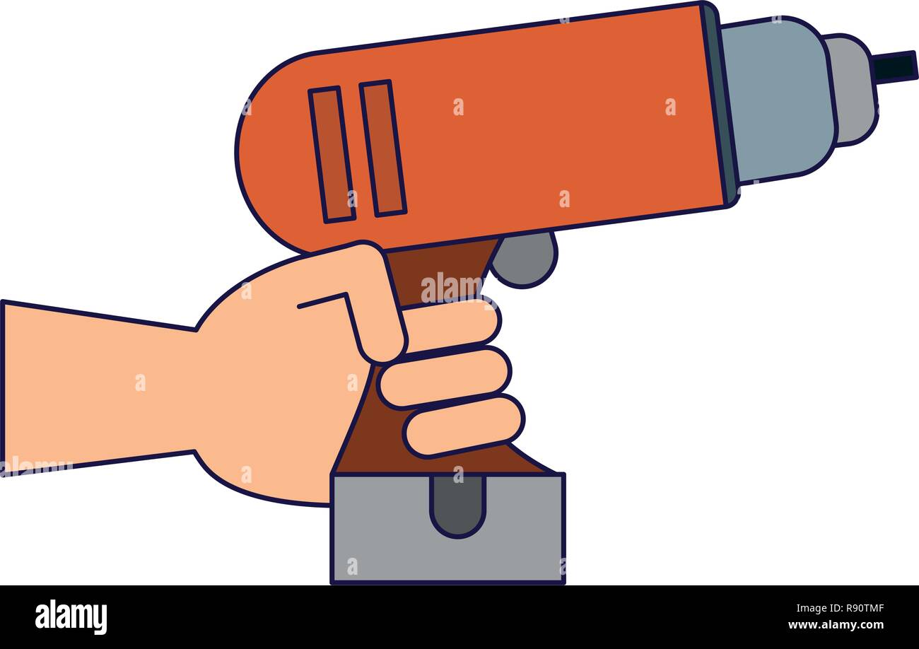 Hand with tool Stock Vector Image & Art - Alamy