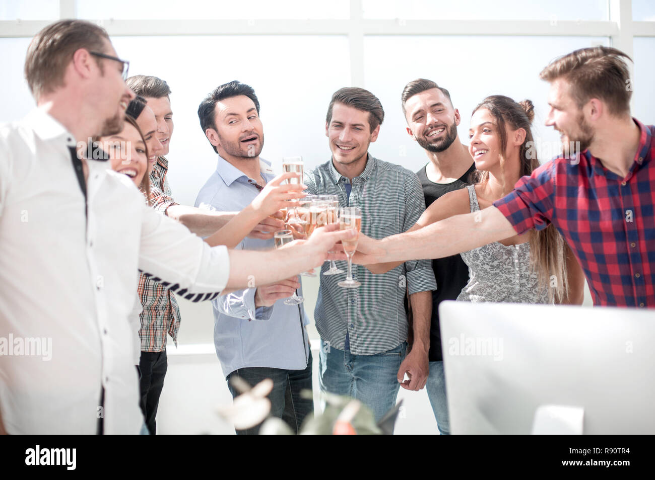 creative business team celebrates their success Stock Photo - Alamy