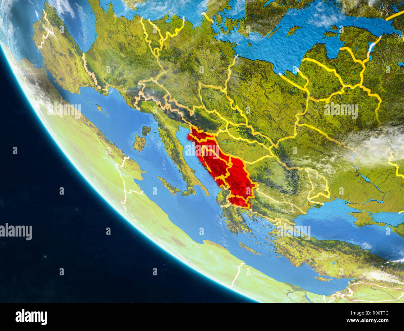 Former Yugoslavia Map High Resolution Stock Photography and Images - Alamy