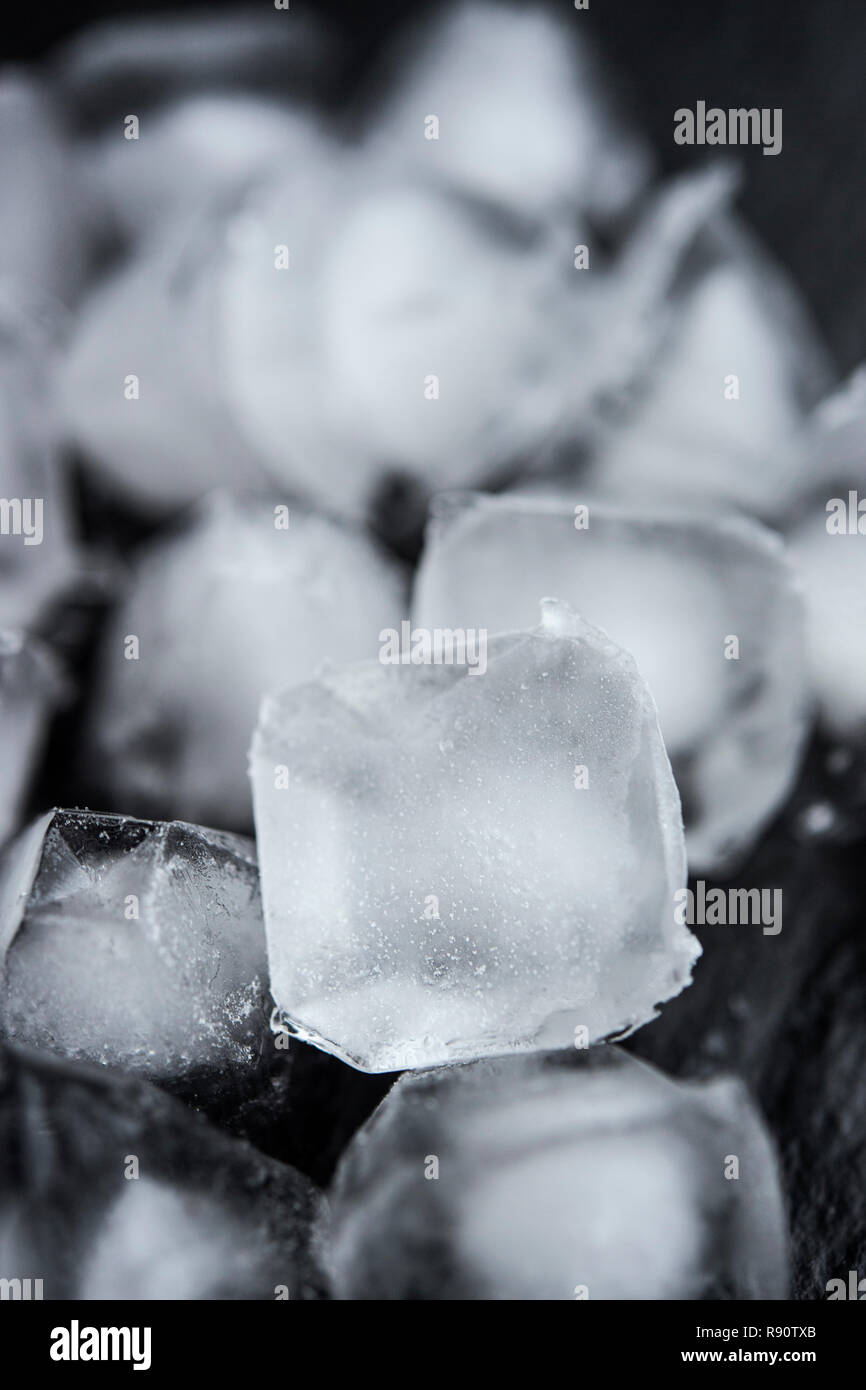 Still life of a pile of ice cubes Stock Photo - Alamy