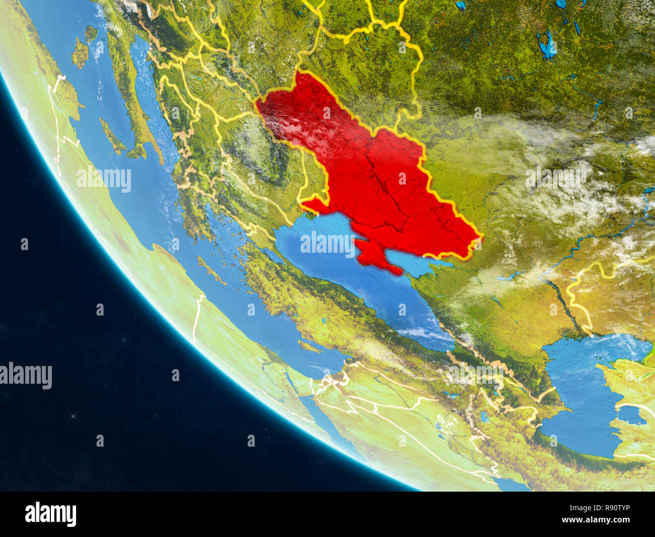 Crimean peninsula map hi-res stock photography and images - Alamy