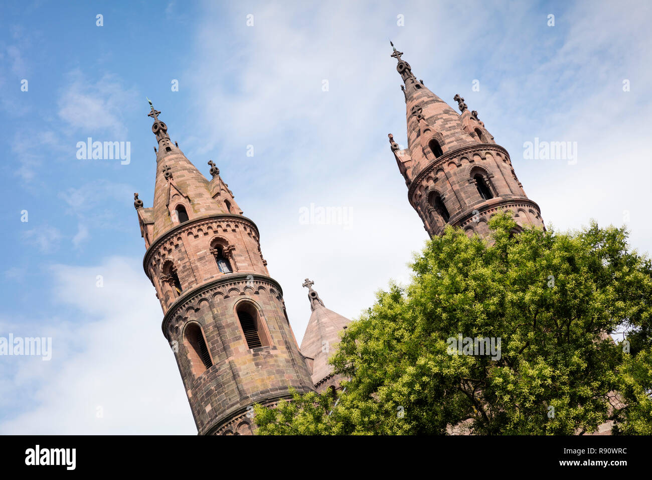 Cathedral St. Peter, Worms, Rhineland-Palatinate, Germany, Europe Stock ...