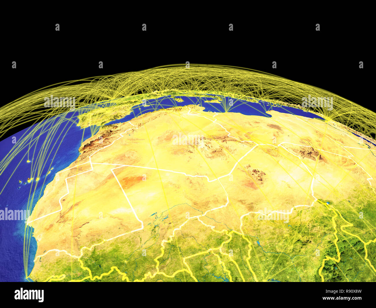 Arab maghreb map hi-res stock photography and images - Alamy
