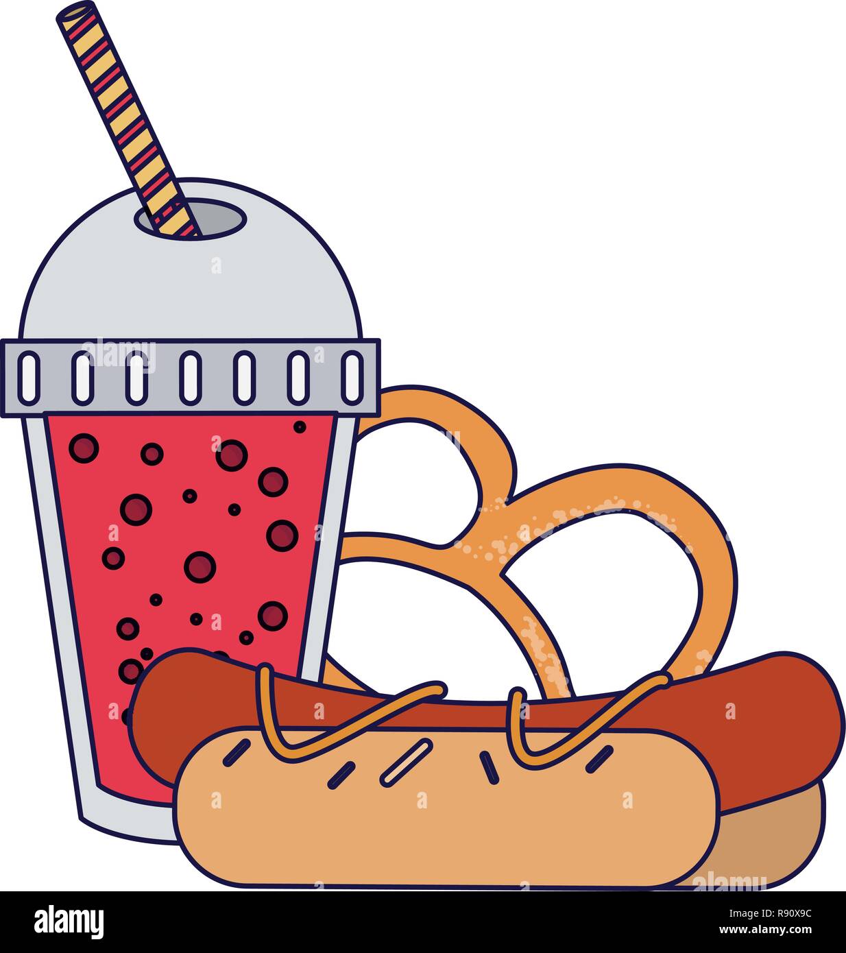 Sandwich combo Stock Vector Images - Alamy