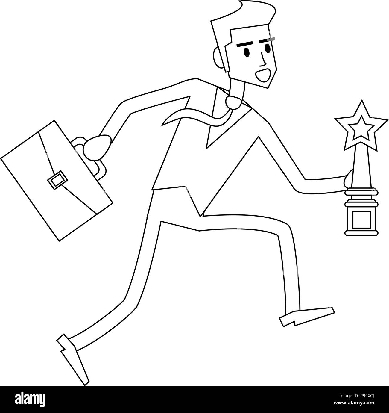 Running Computer Cartoon Character High Resolution Stock Photography ...
