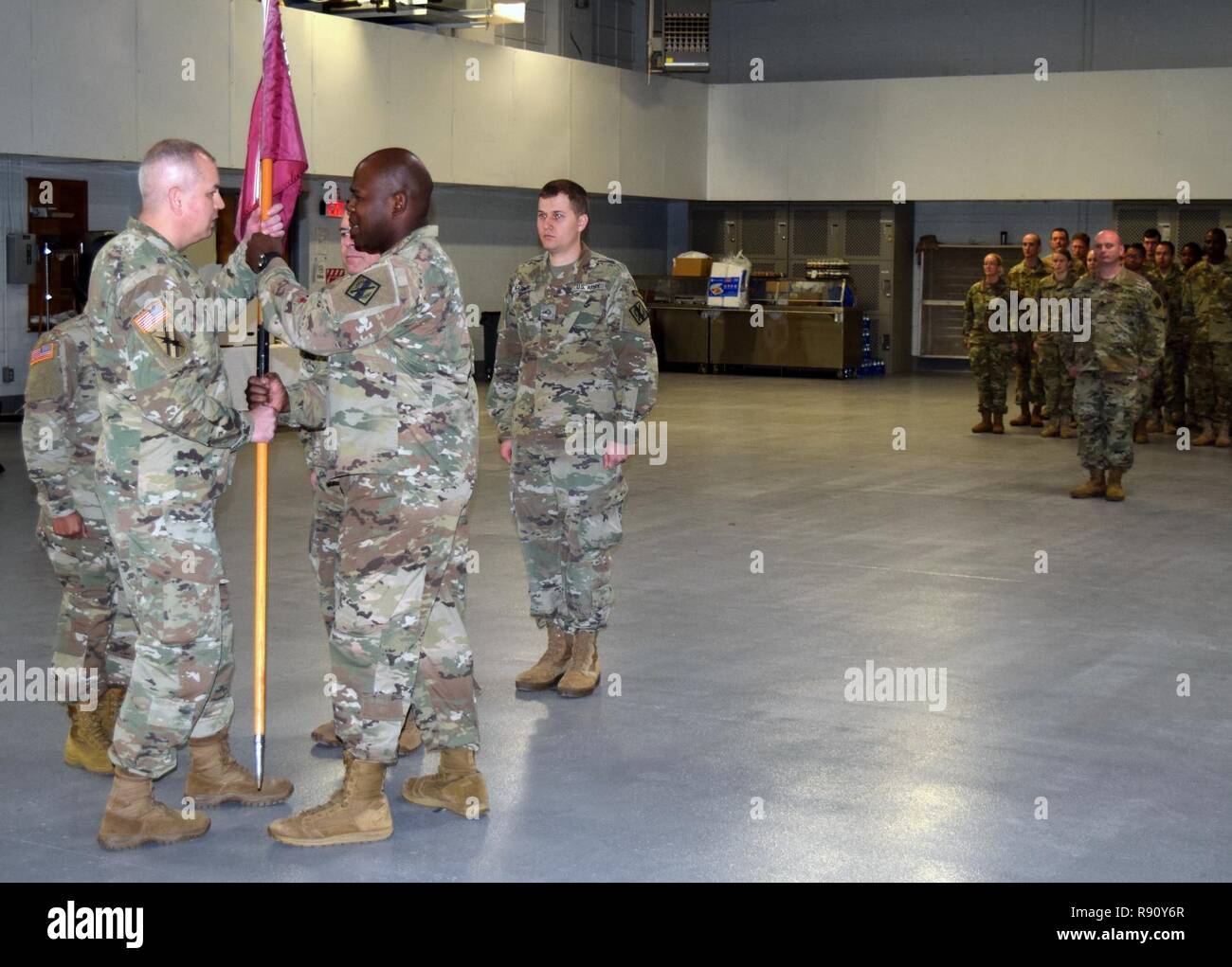 Georgia Army National Guard Maj. Larry Williams, outgoing commander of ...