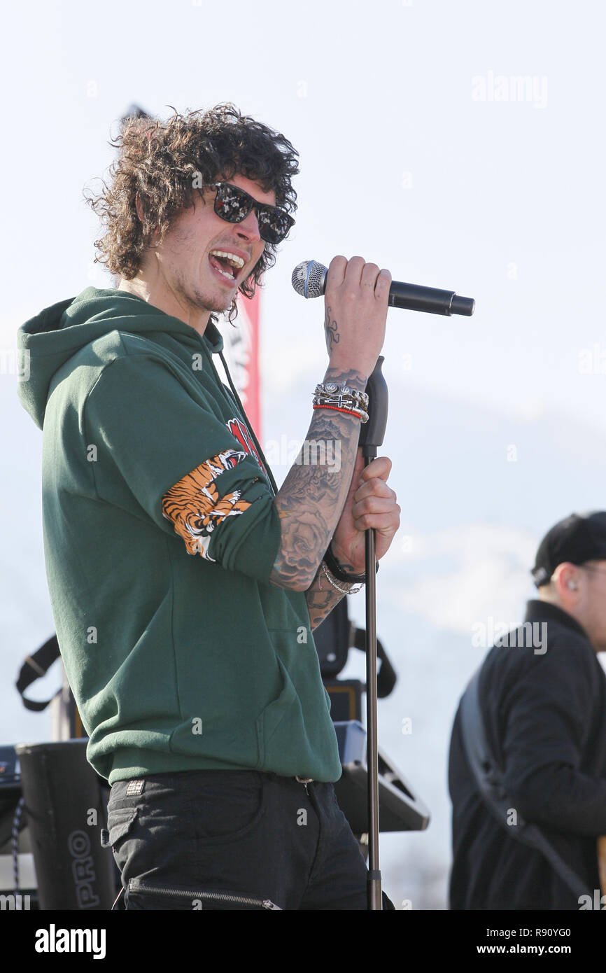 Julian Perretta in a concert at Serre Chevalier, France Stock Photo - Alamy