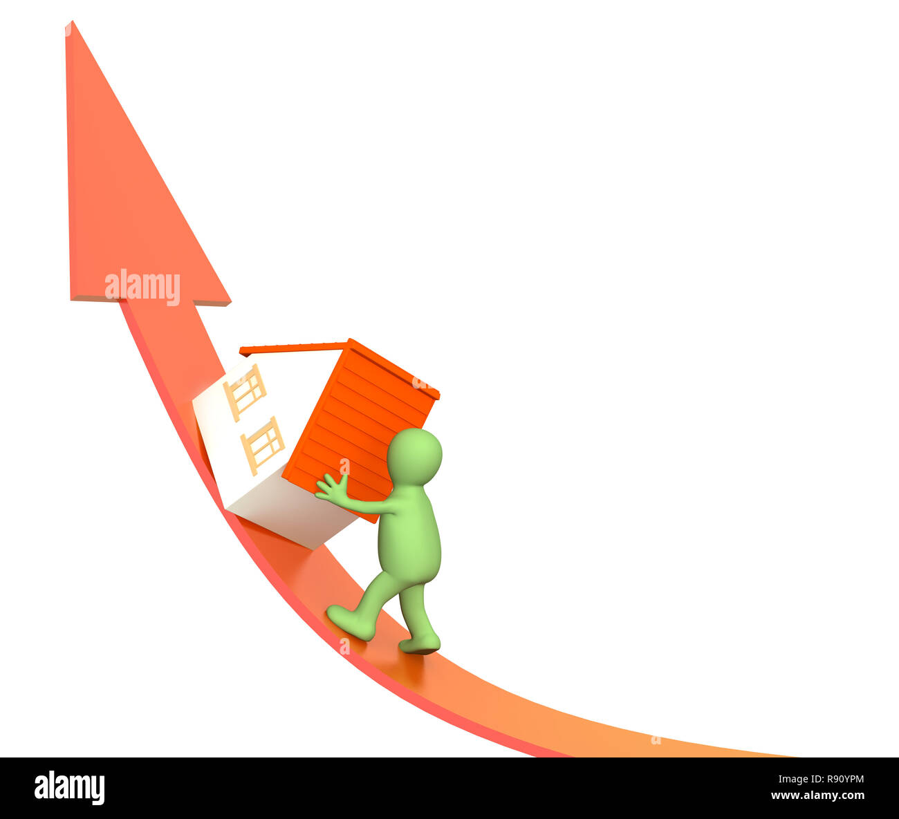 Conceptual image - help at construction crisis Stock Photo - Alamy