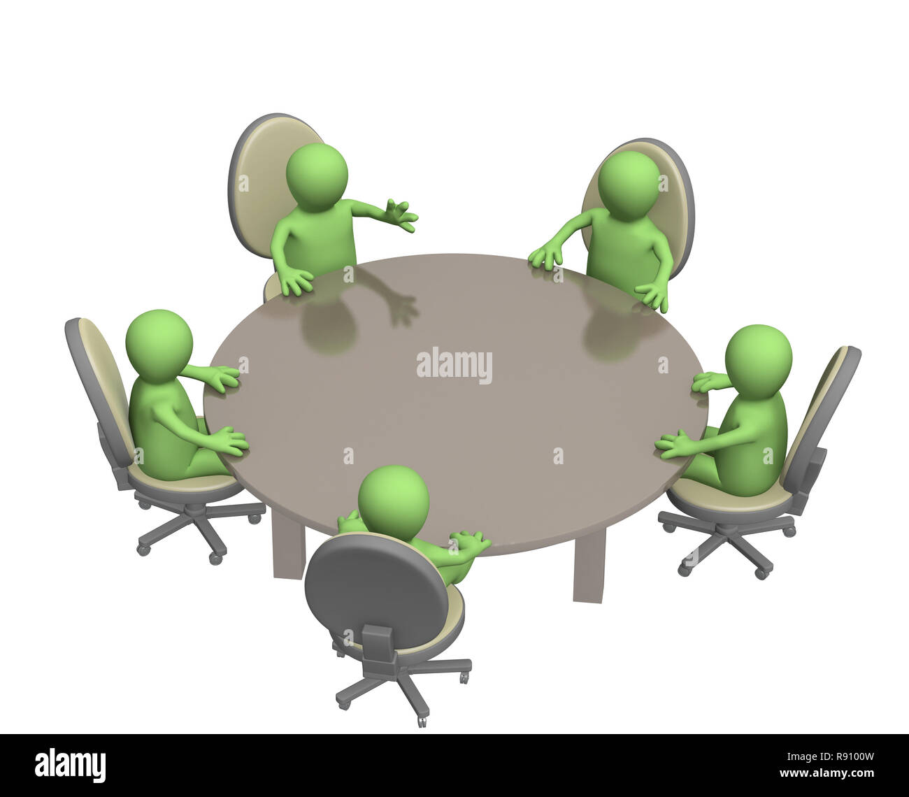 Professional cartoon people in meeting hi-res stock photography and ...