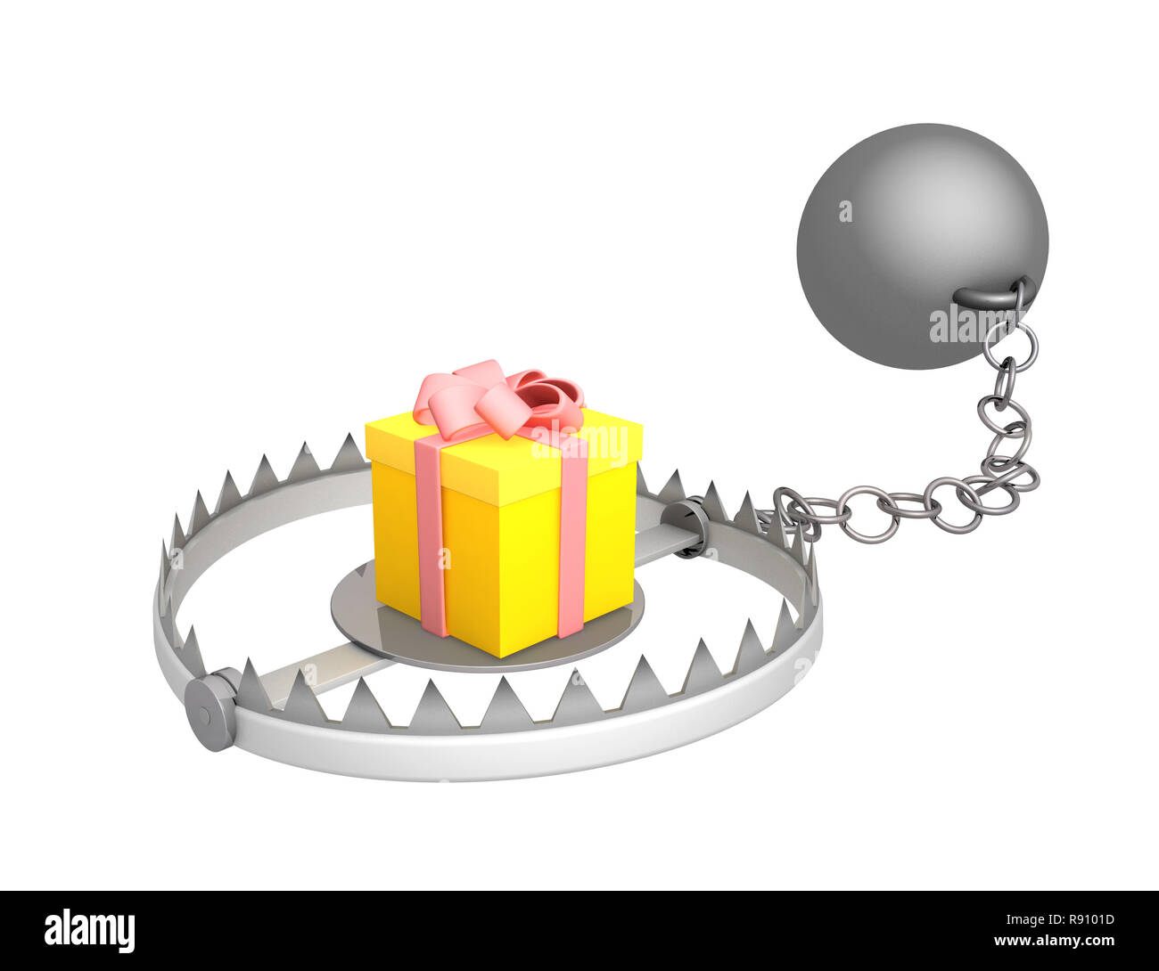 Gift - bait in a trap Stock Photo - Alamy