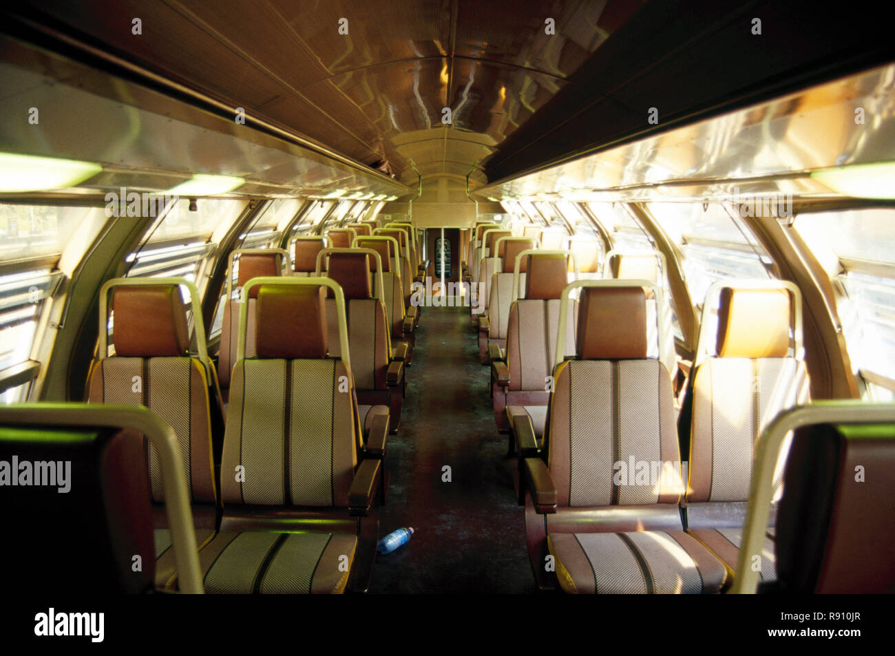 Trains Railways, internal view of train, milan, italy Stock Photo - Alamy