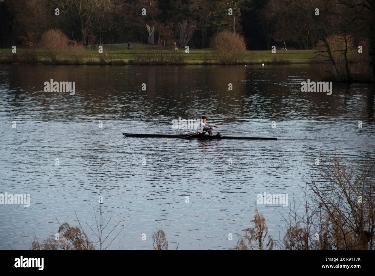 Single scull rowing boat hi-res stock photography and images - Alamy